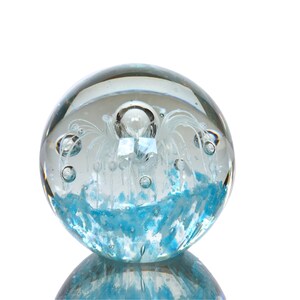 Small Glass Ball PAPERWEIGHT With Controlled Bubble Inclusions - Etsy