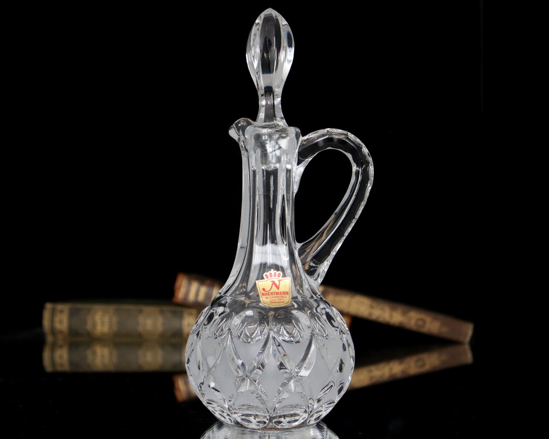 Small CRYSTAL DECANTER for Bitter or Vinegar - NACHTMANN - Etsy