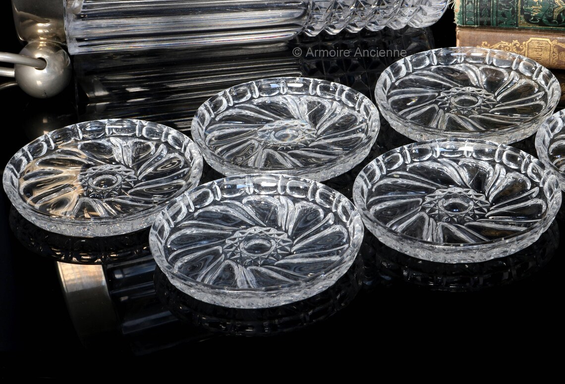 6x CRYSTAL COASTERS - Etsy