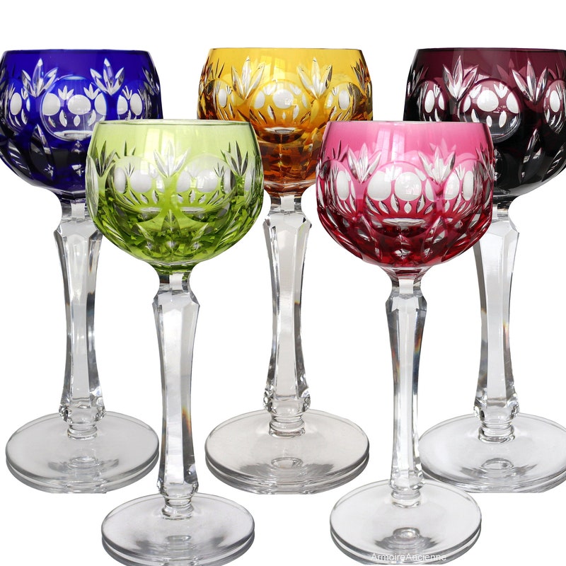 Colored Glass Stemware - Etsy