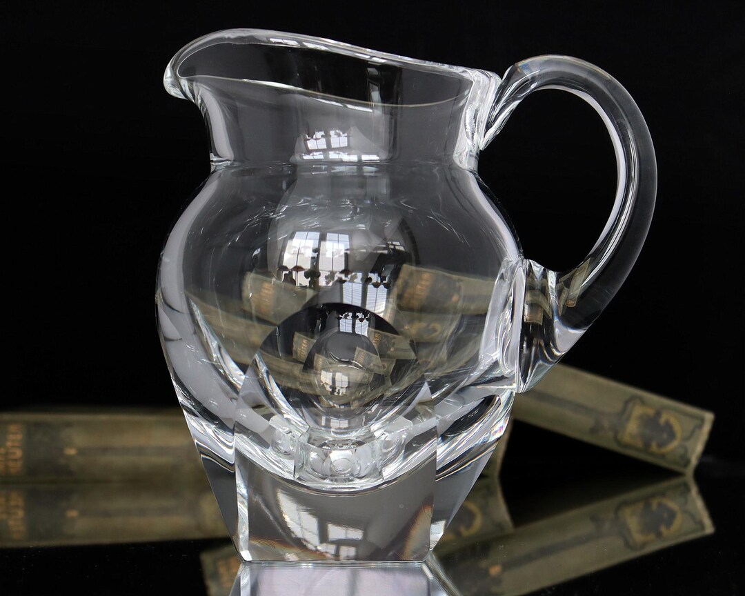 MOSER Crystal Pitcher - Bar Line - Design by Rudolf Eschler - Etsy