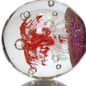 Large Glass Ball PAPERWEIGHT With Controlled Bubble Inclusions - Etsy