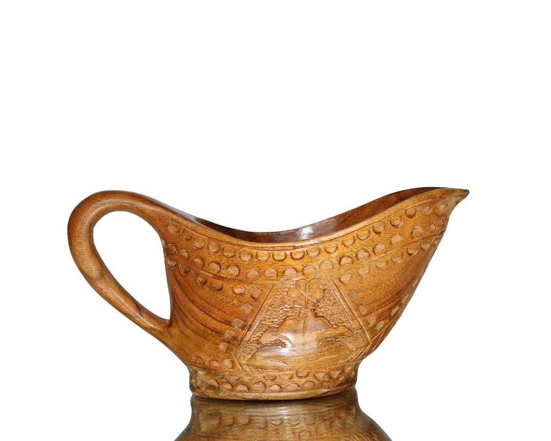 Hand Carved Wooden Wedding Cup: Balkan Folk Art Decor - Etsy