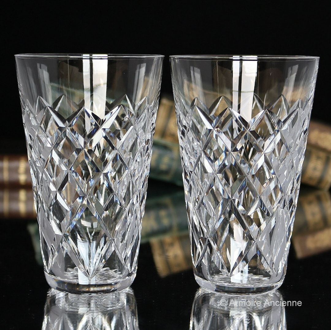 WATERFORD - LONG DRINK Glasses - Cut Crystal - Adare Pattern | Set of 2 ...