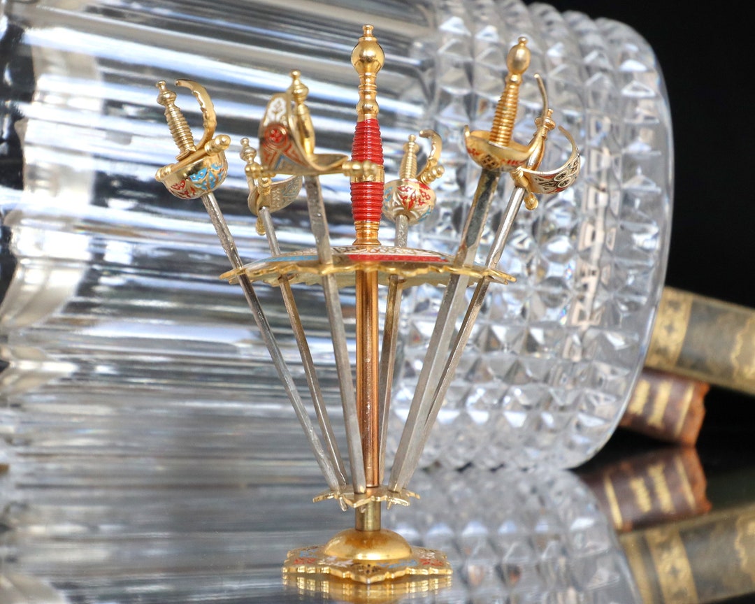 COCKTAIL PICKS in Antique Sword Design Martini Picks - Etsy