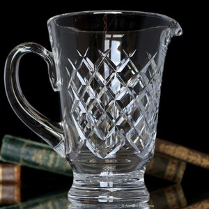 WATERFORD - JUICE PITCHER - Cut Crystal - Adare Pattern - Etsy