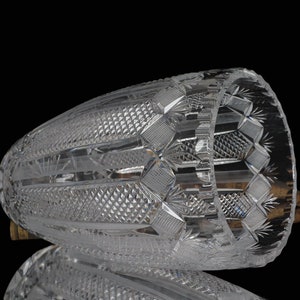 XL Large CRYSTAL VASE With Elaborate Cuts - Etsy