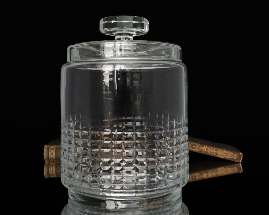 Mid Century Large Crystal Punch Bowl for Champagne, Wine Cooling ...