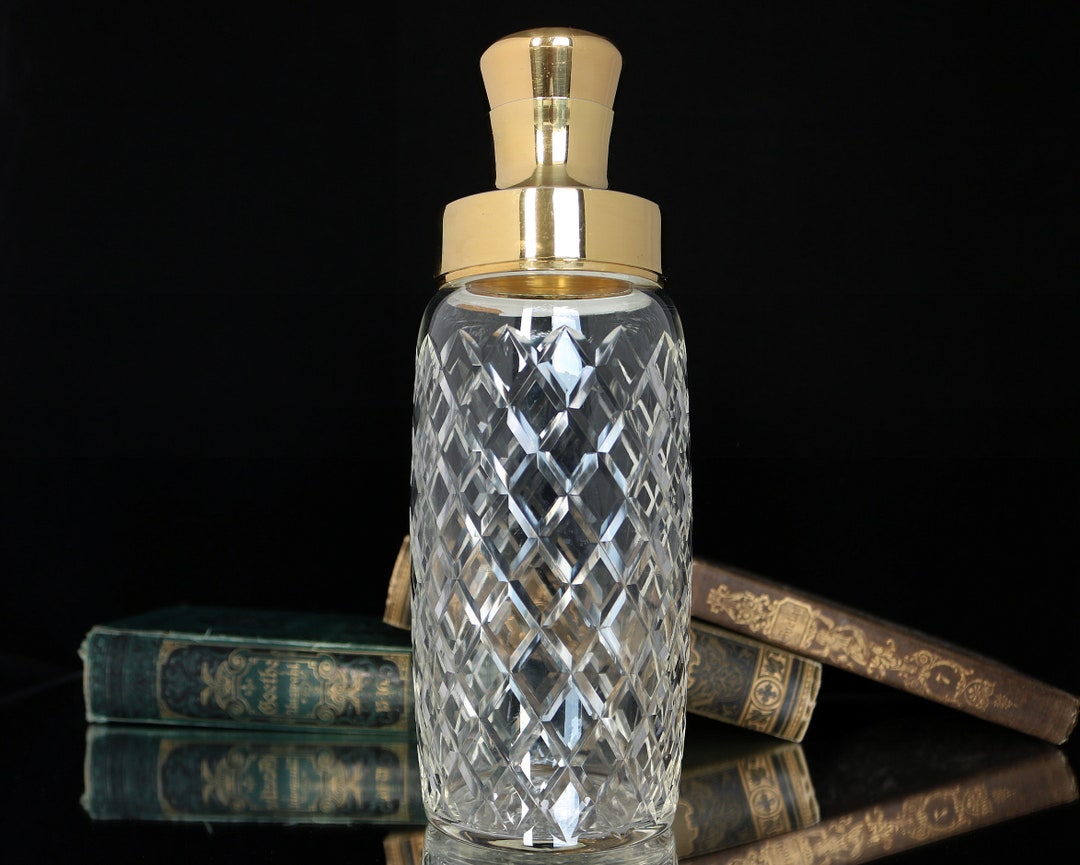 Crystal COCKTAIL SHAKER With Gold-plated Mounting - Classic Cut - Etsy