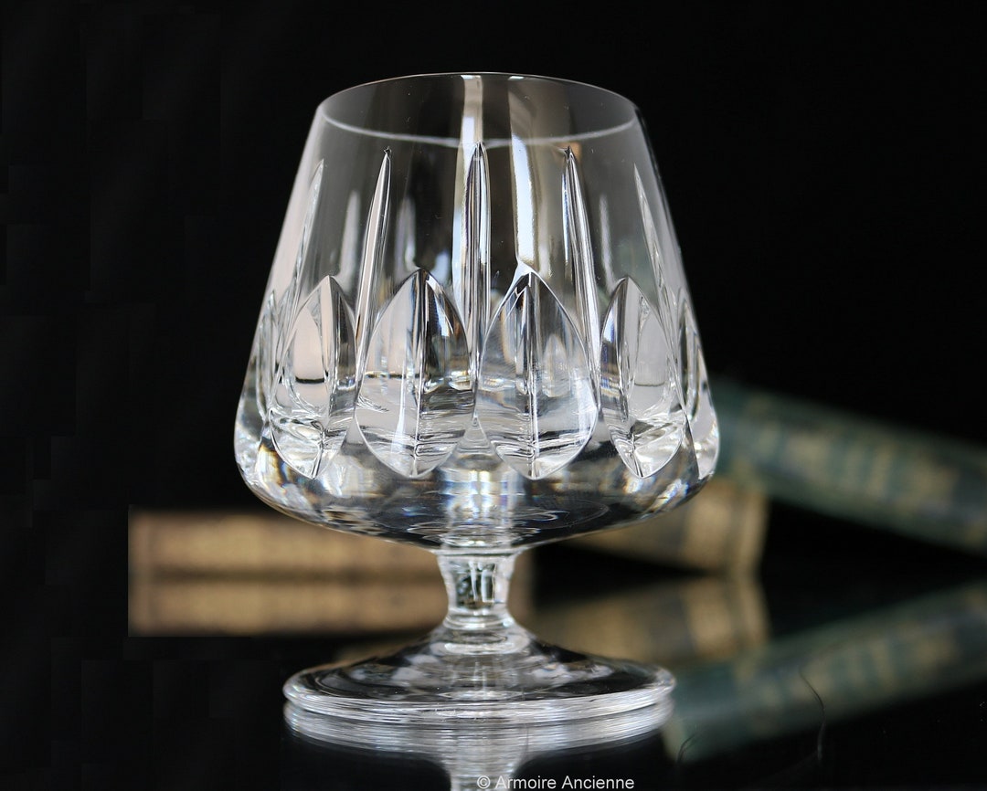2x Crystal COGNAC Glasses - Brandy Balloon Snifters - Etsy