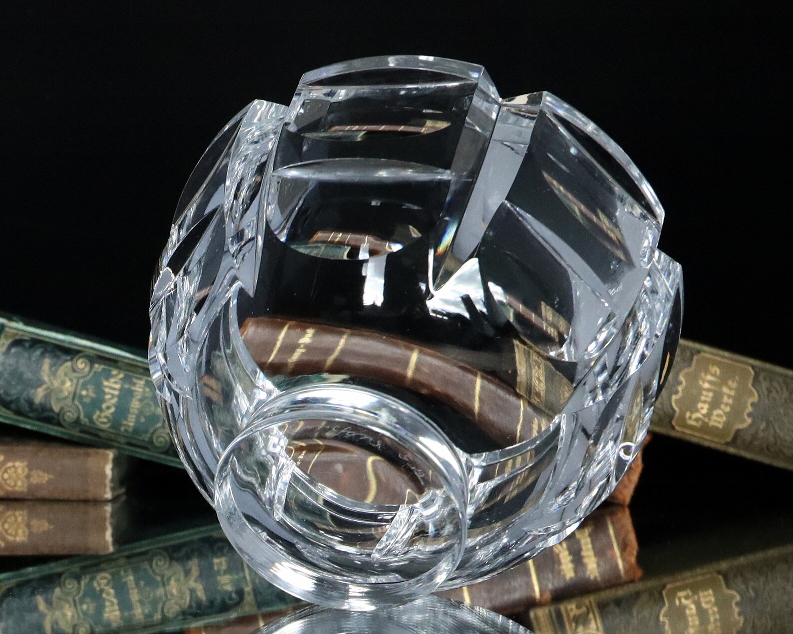 ORREFORS CRYSTAL BOWL With Cut Decor Thousand Windows - Etsy