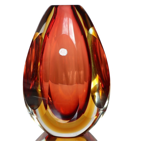 Red Glass Vases - Etsy