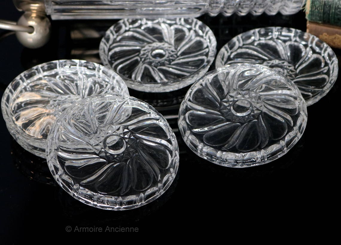 6x CRYSTAL COASTERS - Etsy