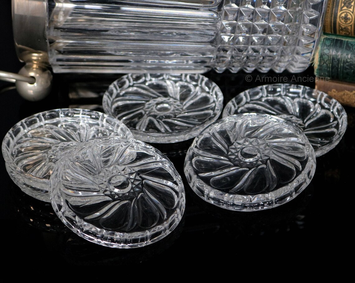 6x CRYSTAL COASTERS - Etsy