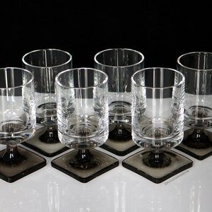 6x Crystal Shot Glasses - ROSENTHAL Berlin by G. Butler Jensen - Etsy