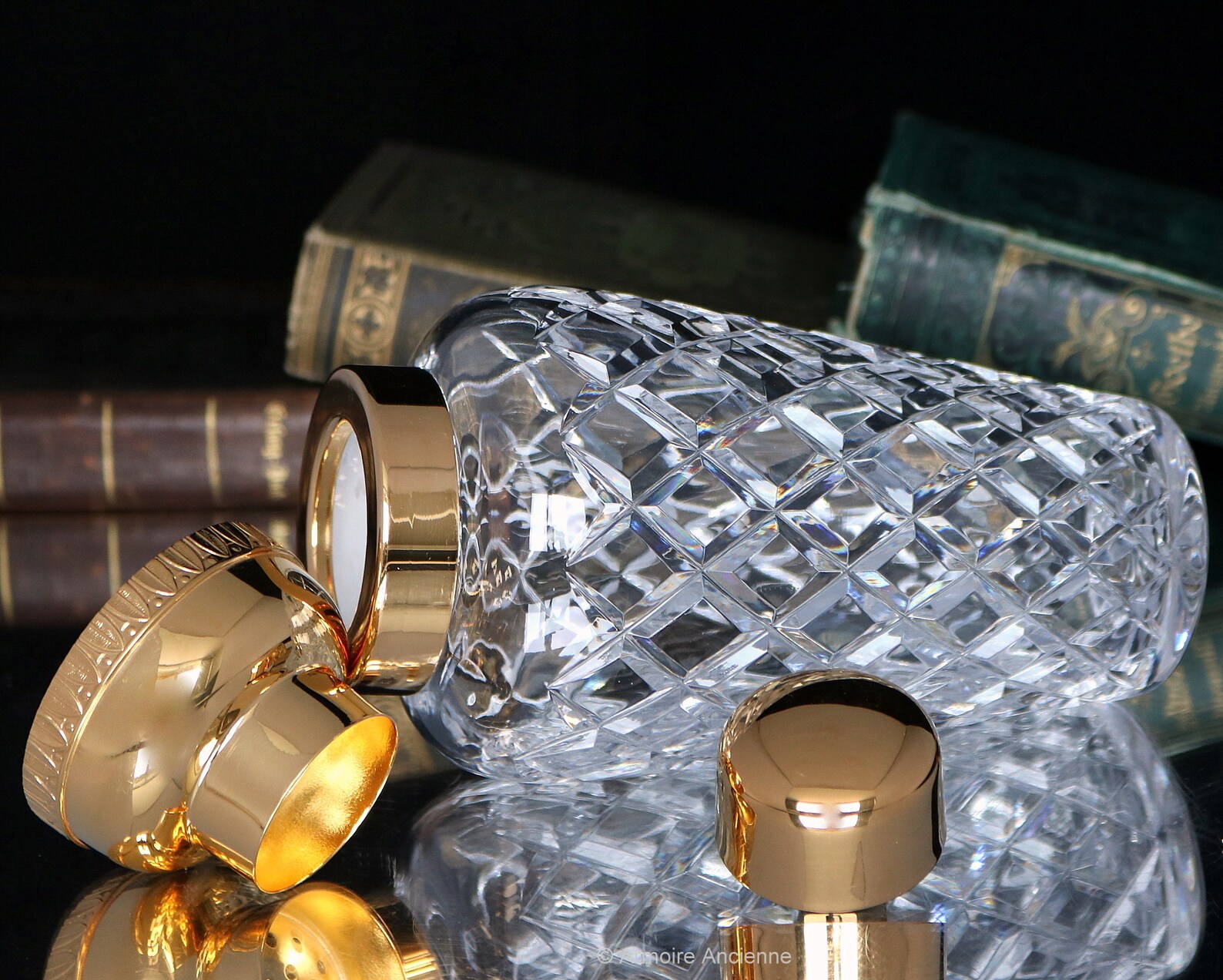 Crystal COCKTAIL SHAKER With 24K Gold-plated Mounting and Cut - Etsy