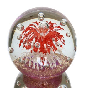 Large Glass Ball PAPERWEIGHT With Controlled Bubble Inclusions - Etsy