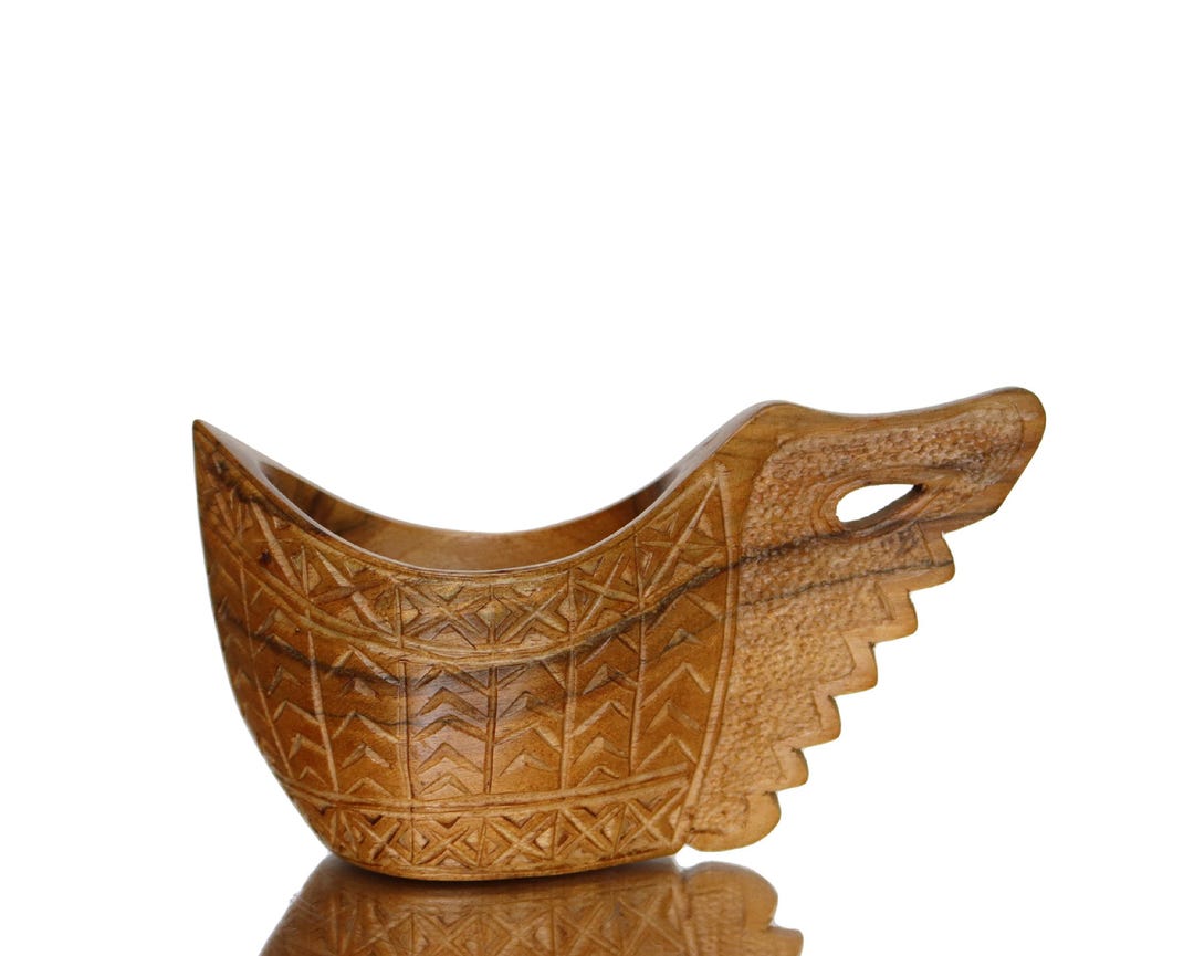 Hand Carved Wooden Wedding Cup: Balkan Folk Art - Etsy