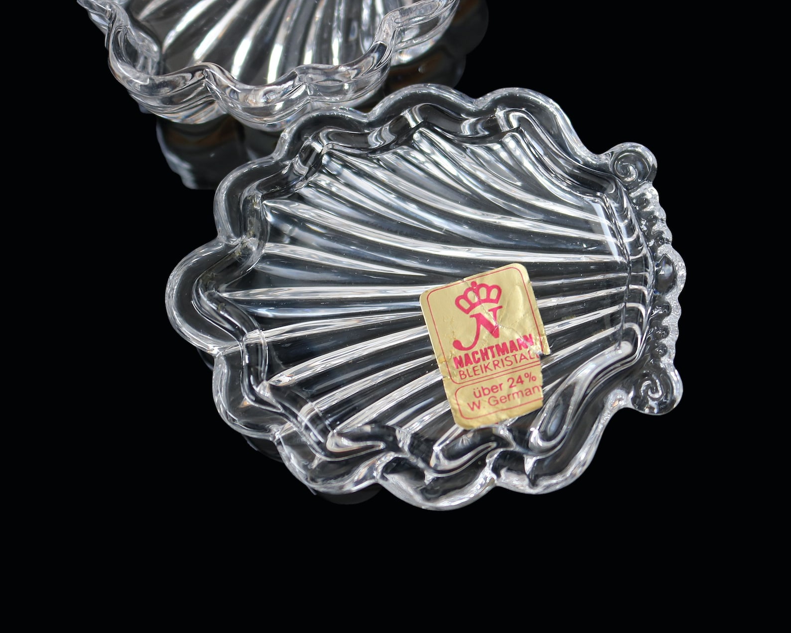 Small Crystal Trinket Box in Shell Design Jewelry Box - Etsy