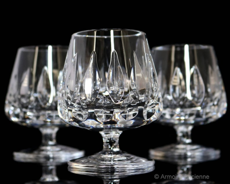 Crystal COGNAC Glasses Balloon Snifters - Etsy