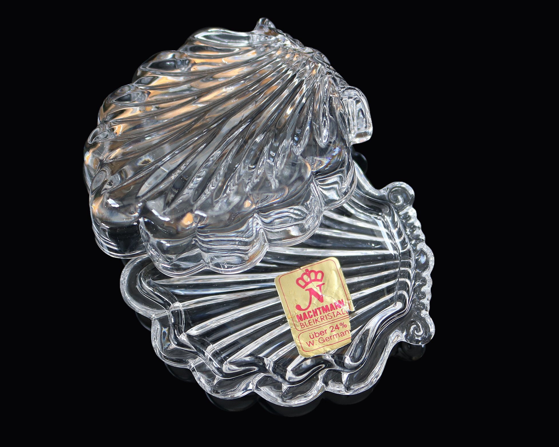 Small Crystal Trinket Box in Shell Design Jewelry Box | Etsy