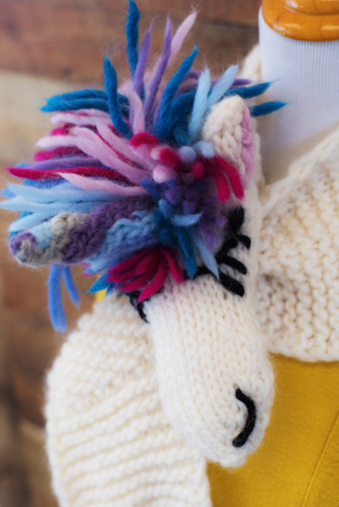 Unicorn Scarf Knitting Pattern. PDF Knitting Pattern. Cowl Pattern ...