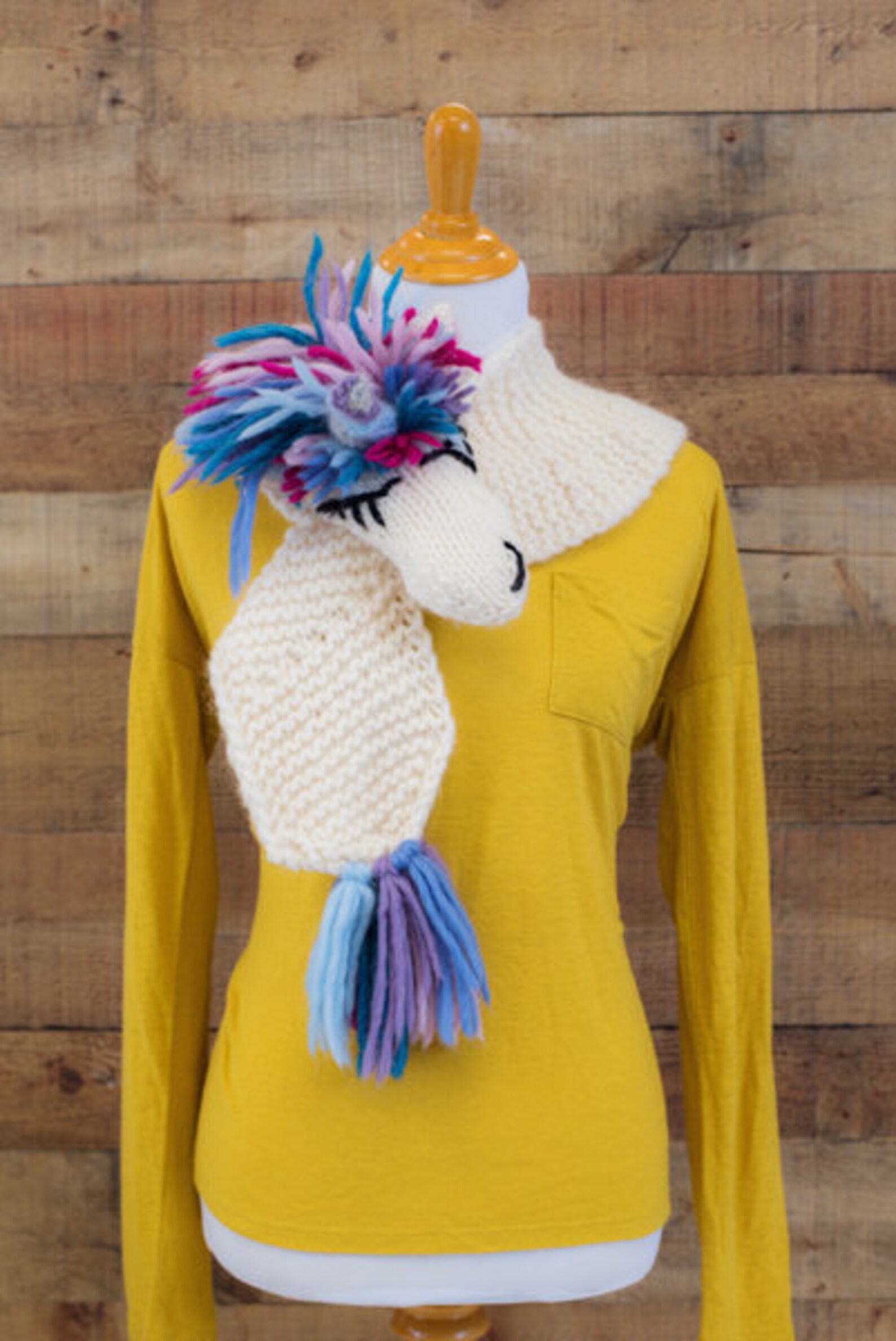 Unicorn Scarf Knitting Pattern. PDF Knitting Pattern. Cowl Pattern ...