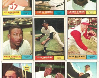 Topps 1961 Baseball Card - Etsy