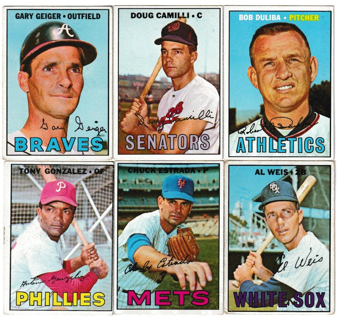 1967 Topps 6 Card High Number Lot VG+ - Etsy