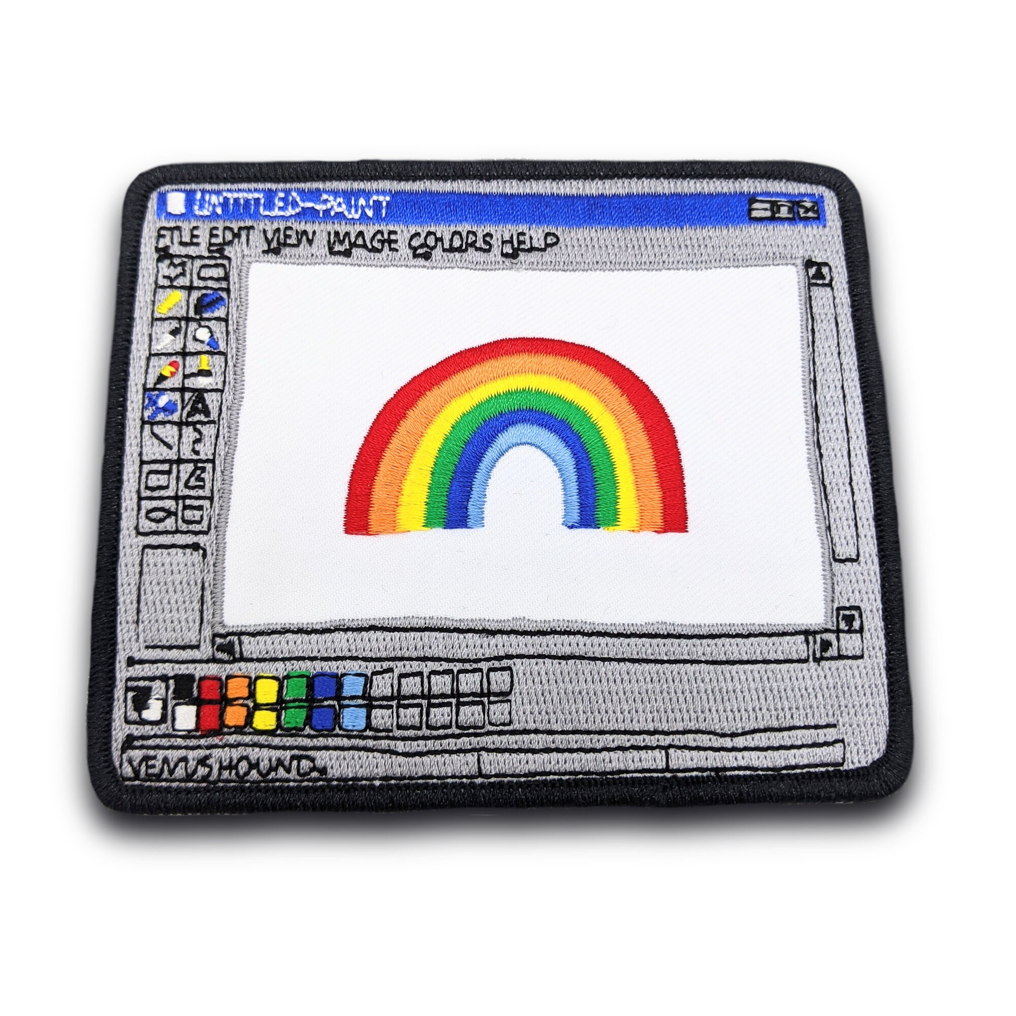 Rainbow MS Paint 5 Embroidered Patch Y2K 2000s | Etsy
