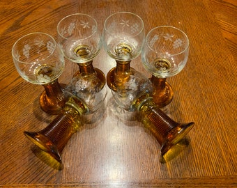 Antique German Roemer Toasting Hocks Set of Seven Hand Carved - Etsy