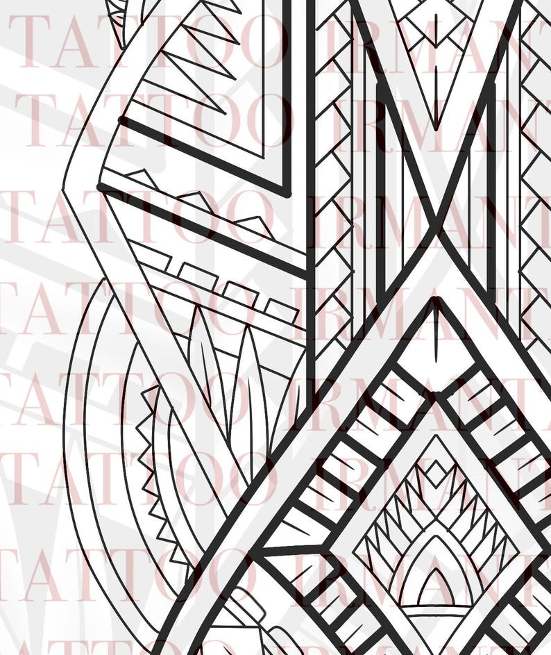 One-of-a-kind Polynesian Style Digital Tattoo Design PSD File With ...