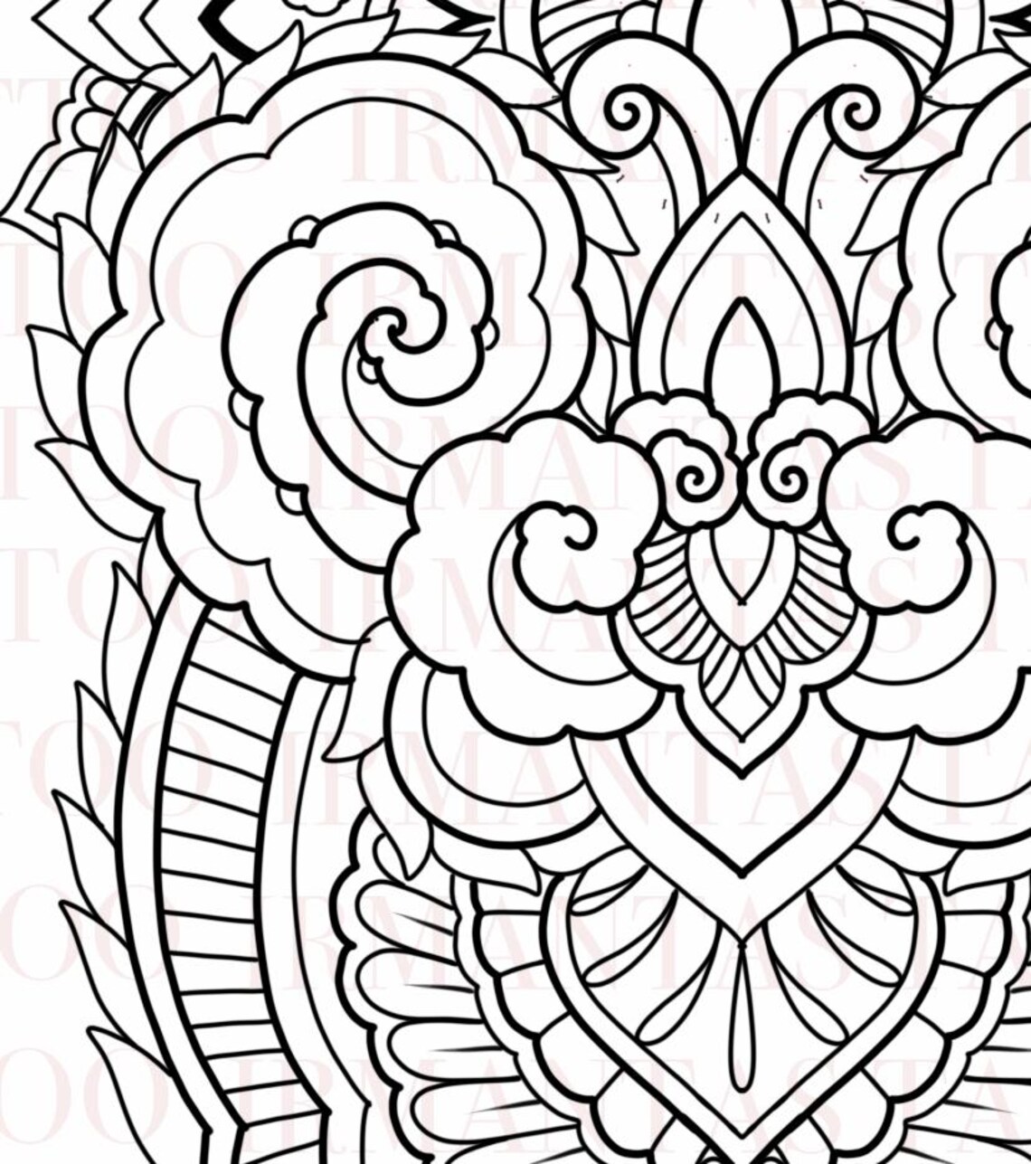 Exclusive Mandala Tattoo Design - One-time Purchase With Stencil Layer ...