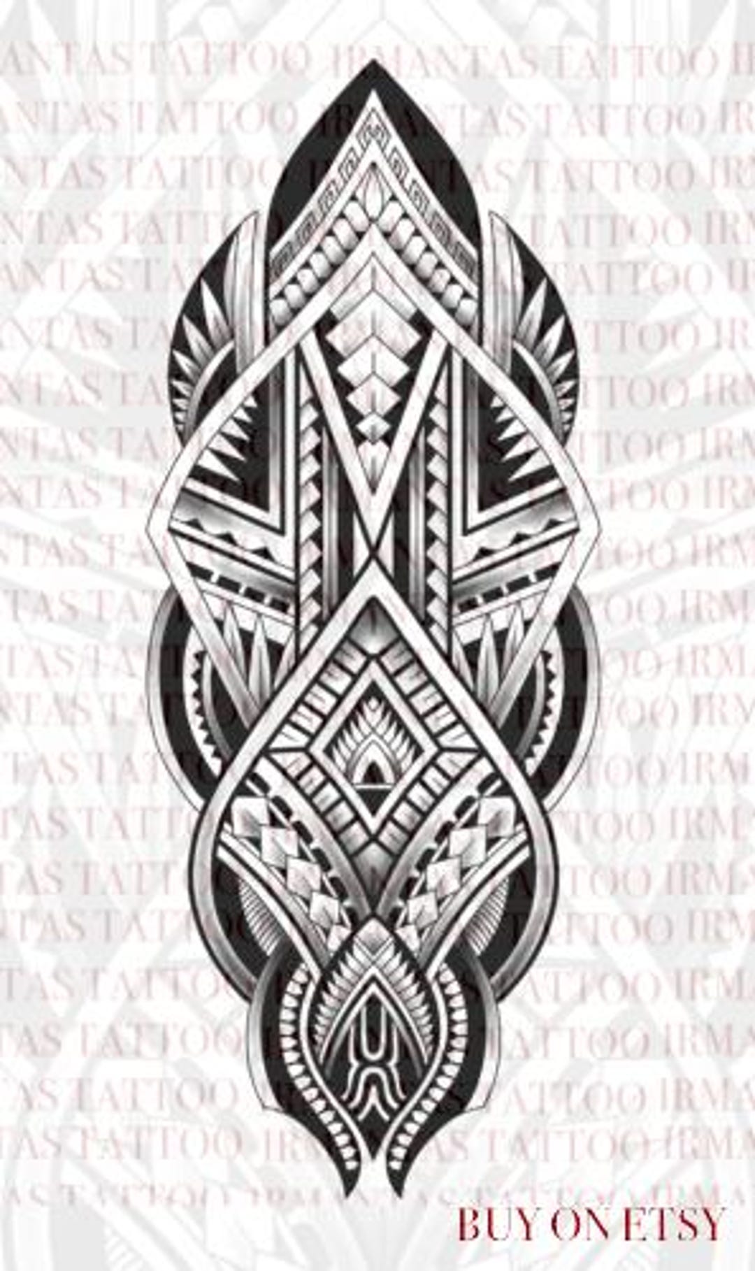 One-of-a-kind Polynesian Style Digital Tattoo Design PSD File With ...
