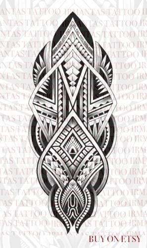 One-of-a-kind Polynesian Style Digital Tattoo Design PSD File With ...