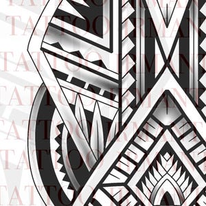 One-of-a-kind Polynesian Style Digital Tattoo Design PSD File With ...