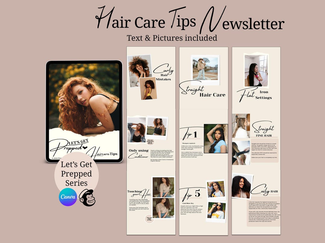 Curly Hair, Wavy Hair, Straight Hair Tips Email Newsletter, Hair Salon ...