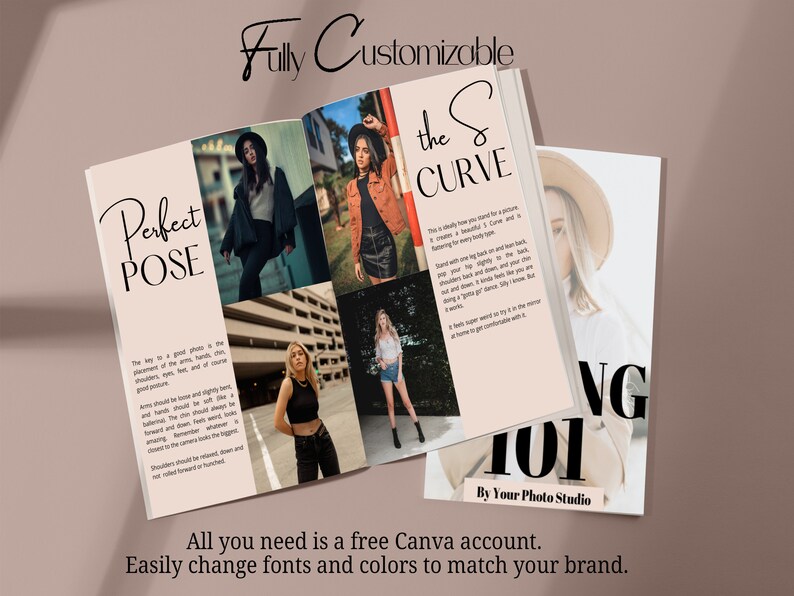 Canva Pose Guide, Female Pose Guide W/ Pictures, Preperation Guide ...