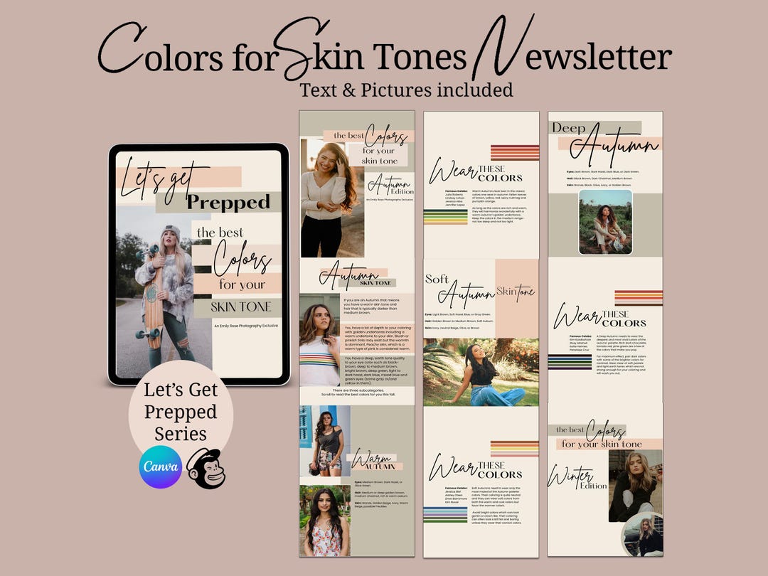 Best Colors for Your Skin Tone Email Newsletter, Style Guide Newsletter ...