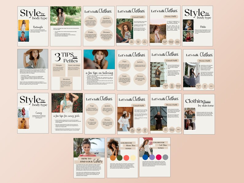 Canva What to Wear Style Guide With Pictures, Photo Session Day Prep ...