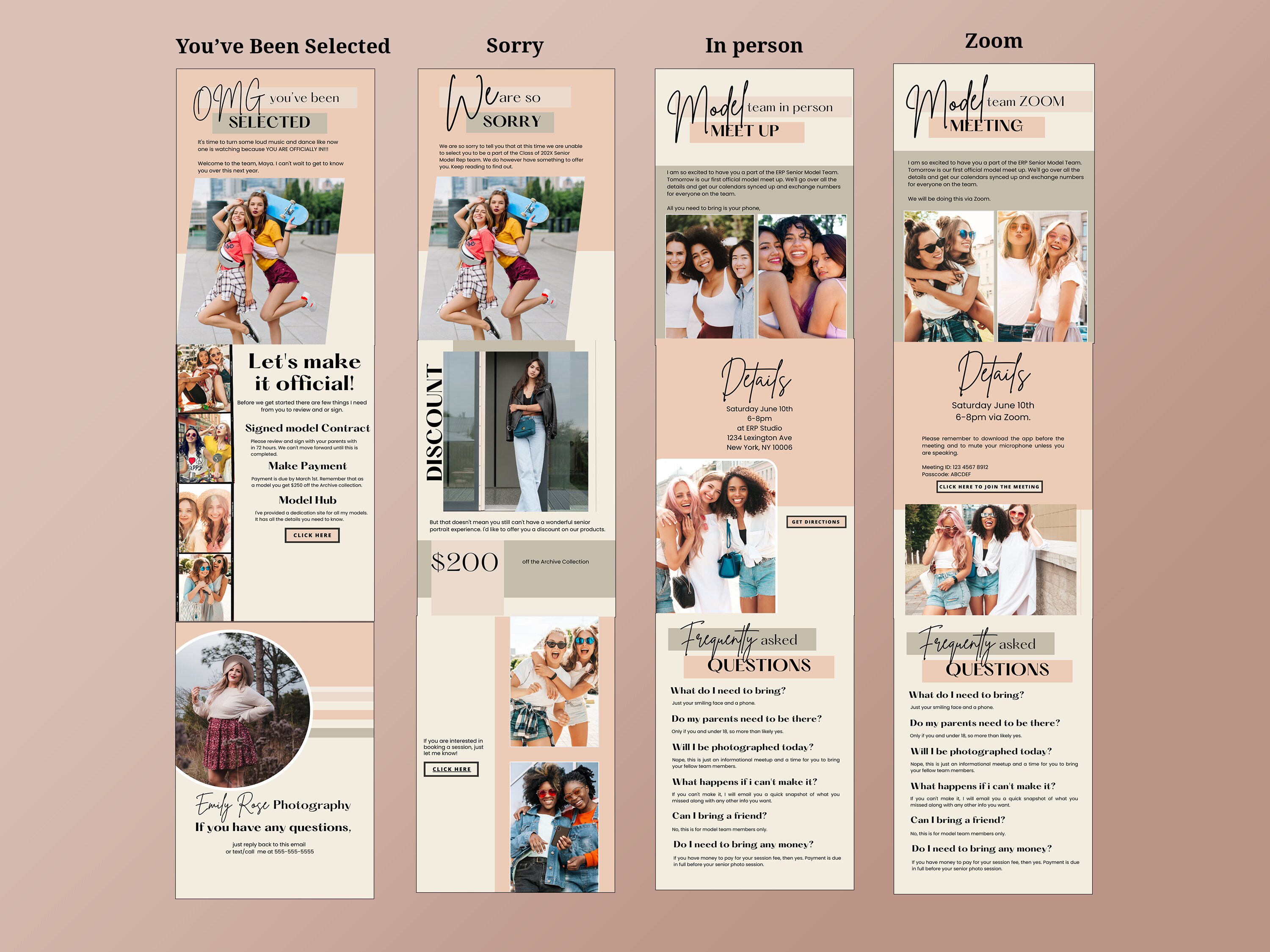Canva Senior Model Rep Team Mailchilmp Newsletter, Senior Model Rep ...