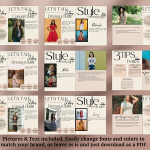 Canva What to Wear Style Guide With Pictures Wardrobe Tips - Etsy