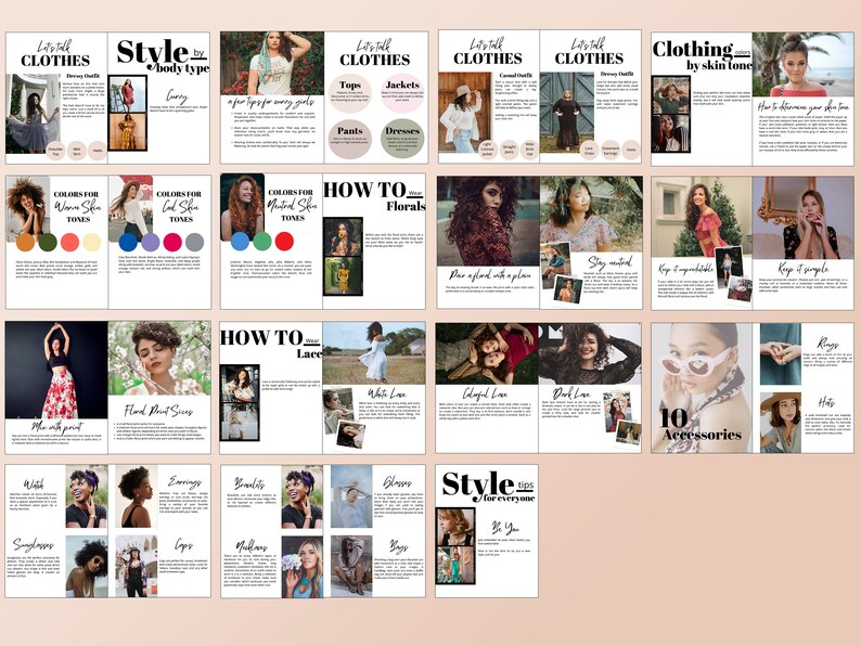 Canva What to Wear Style Guide + Pictures, Senior Style Guide, Session ...