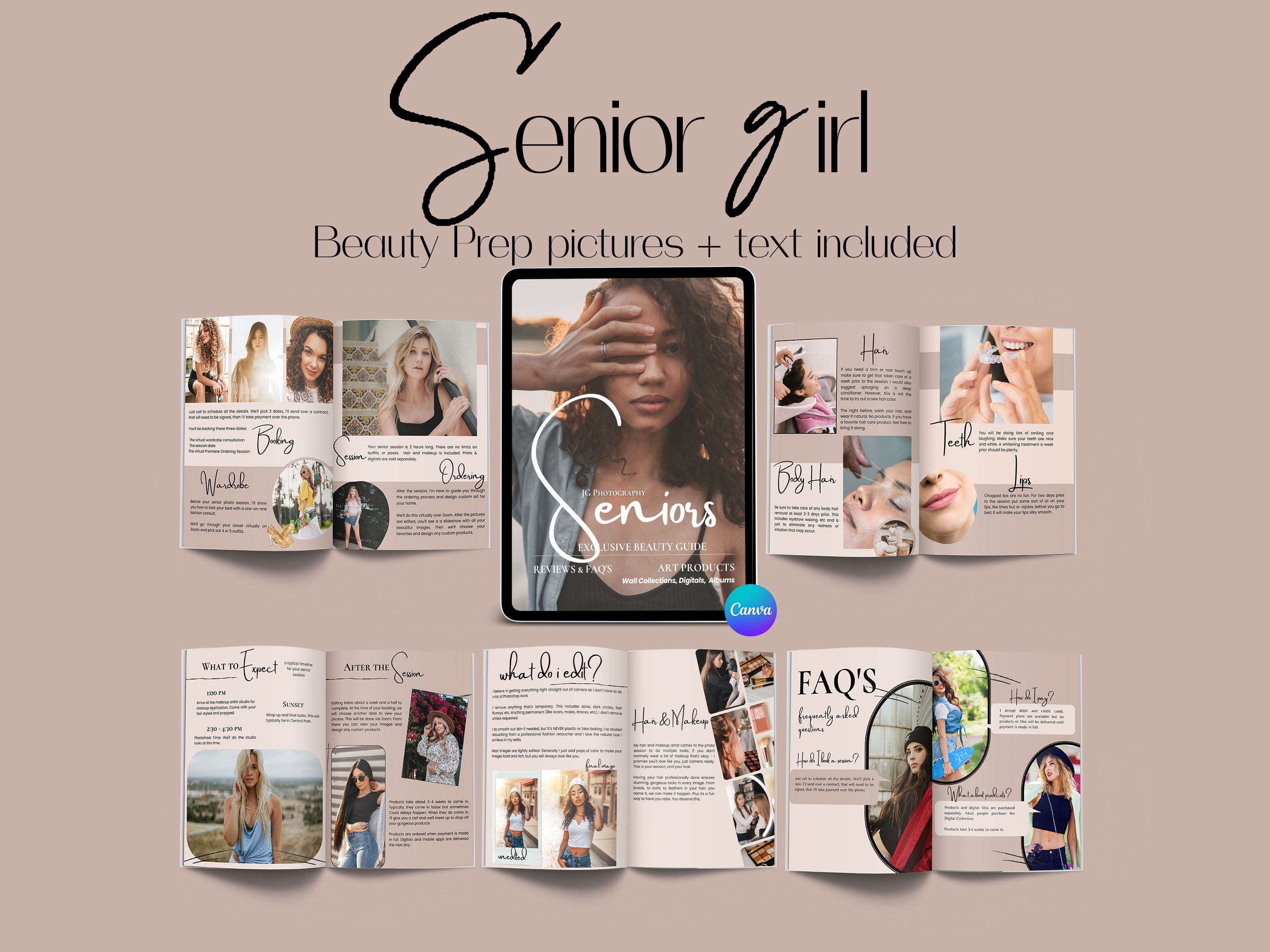 Canva Senior Photographer Magazine, Photographer Marketing, Photography ...