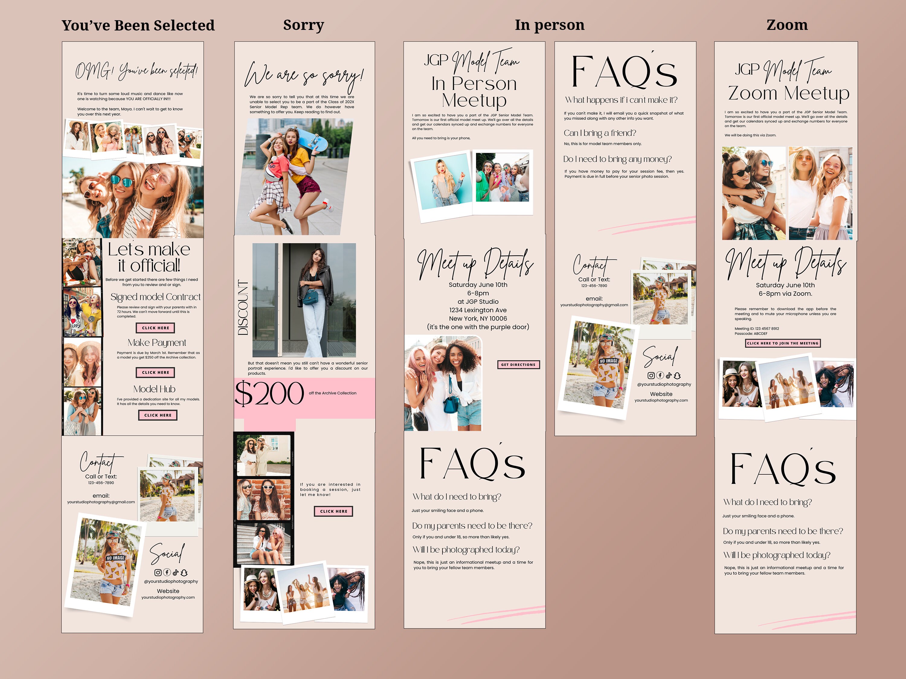 PEYTON Senior Model Rep Collection, Canva Senior Model Rep Magazine ...