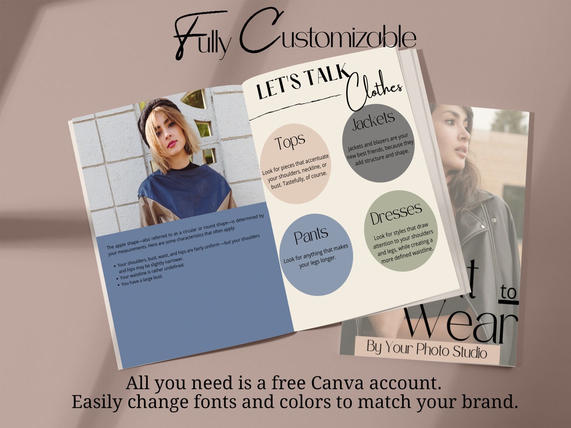 Canva What to Wear Style Guide With Pictures Wardrobe Tips - Etsy