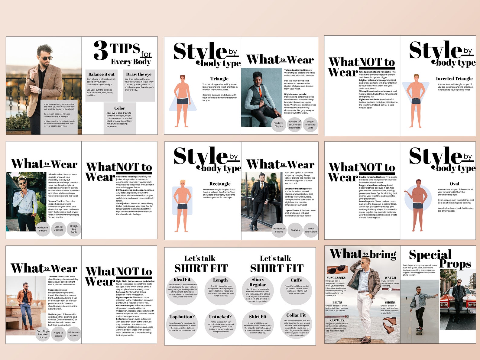 Canva Guy What to Wear Style Guide, Men's Headshot Style Guide Men What to Wear Style, Male What ...