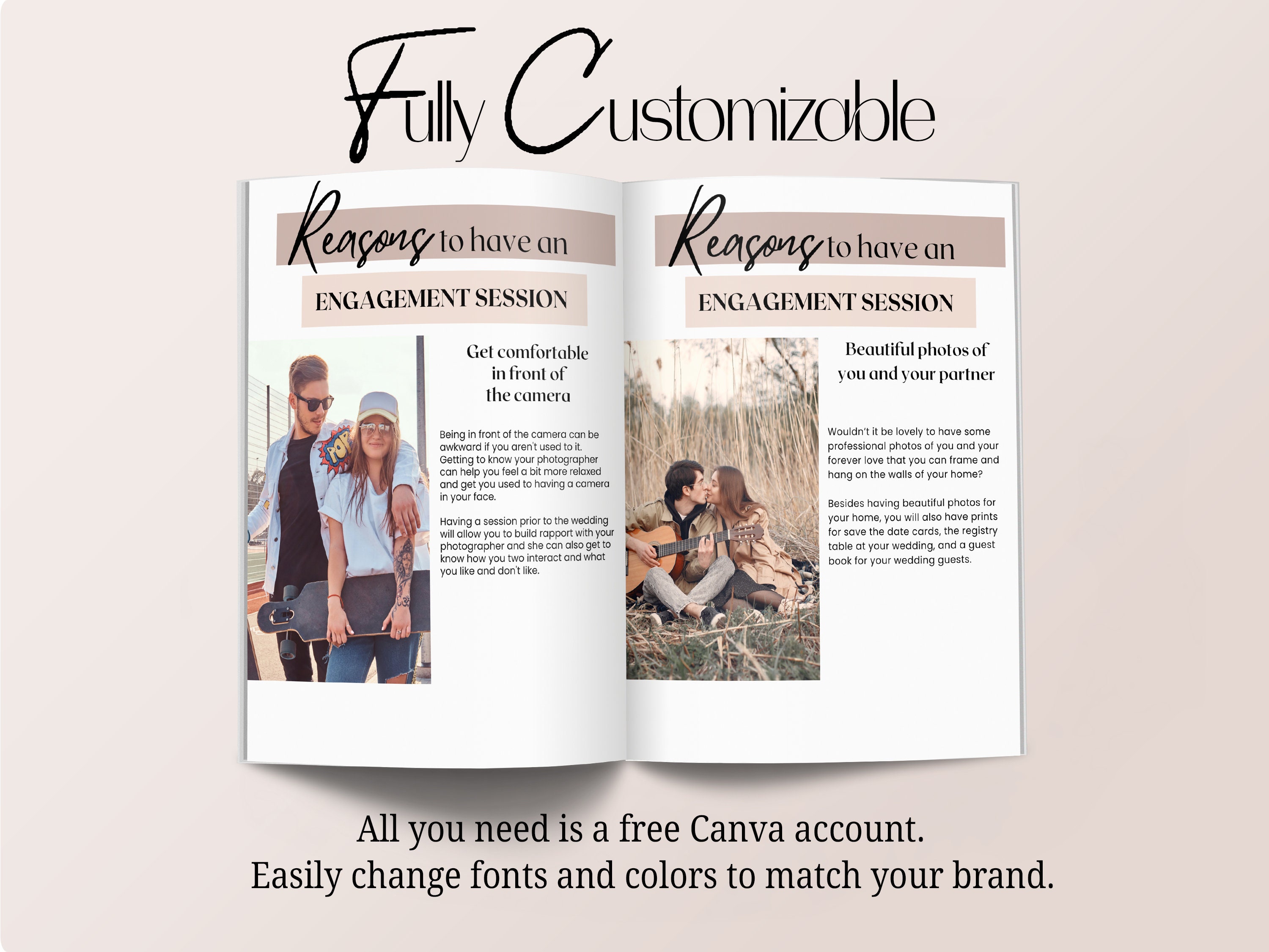 Canva Engagement Photographer Magazine, Elopement Magazine, Wedding ...