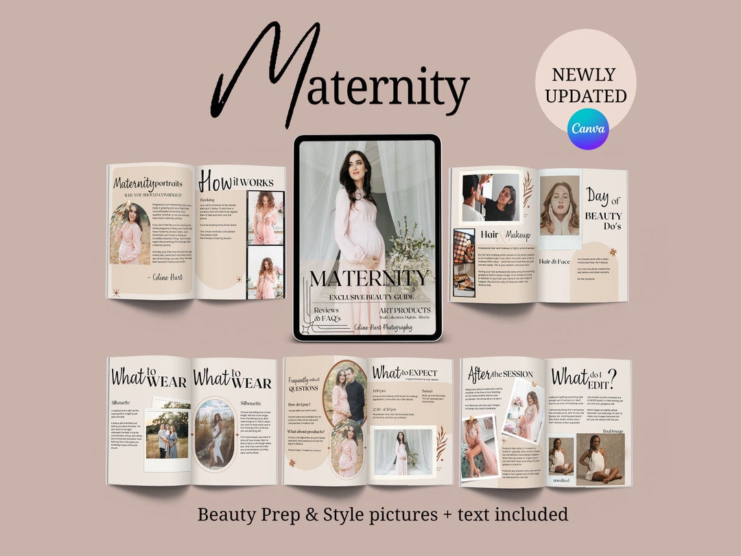 Canva Maternity Magazine, Maternity Style Guide, Pregnancy Style Guide ...