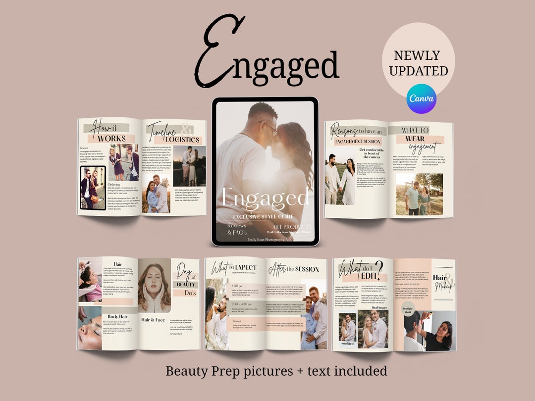 Canva Engagement Photographer Magazine, Elopement Magazine, Wedding ...